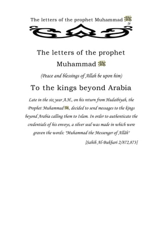 The Letters Of The Prophet Muhammad To The Kings Beyond Arabia | PDF