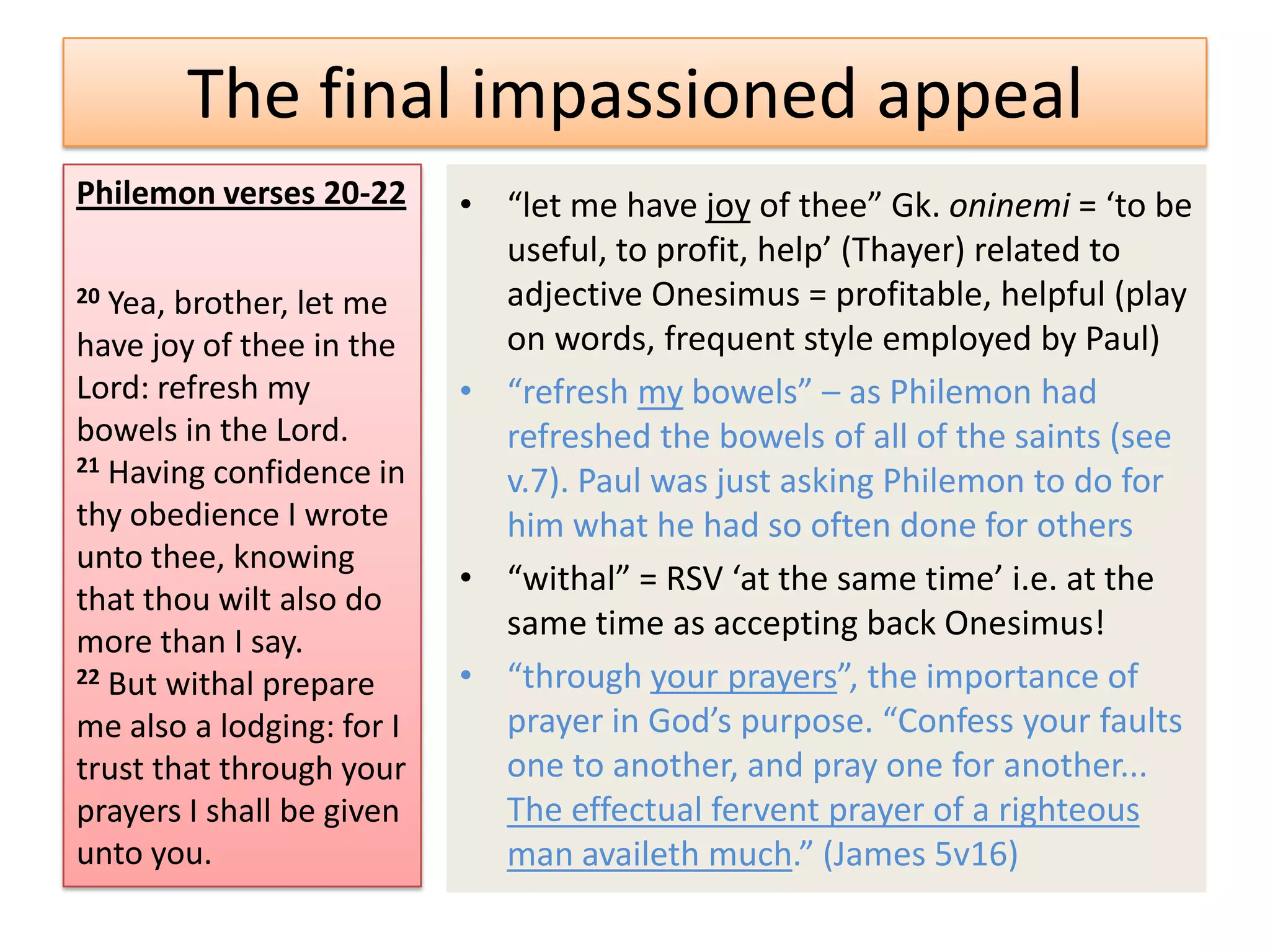 The letter to Philemon - Part 2 | PPTX | Christianity | Religion ...