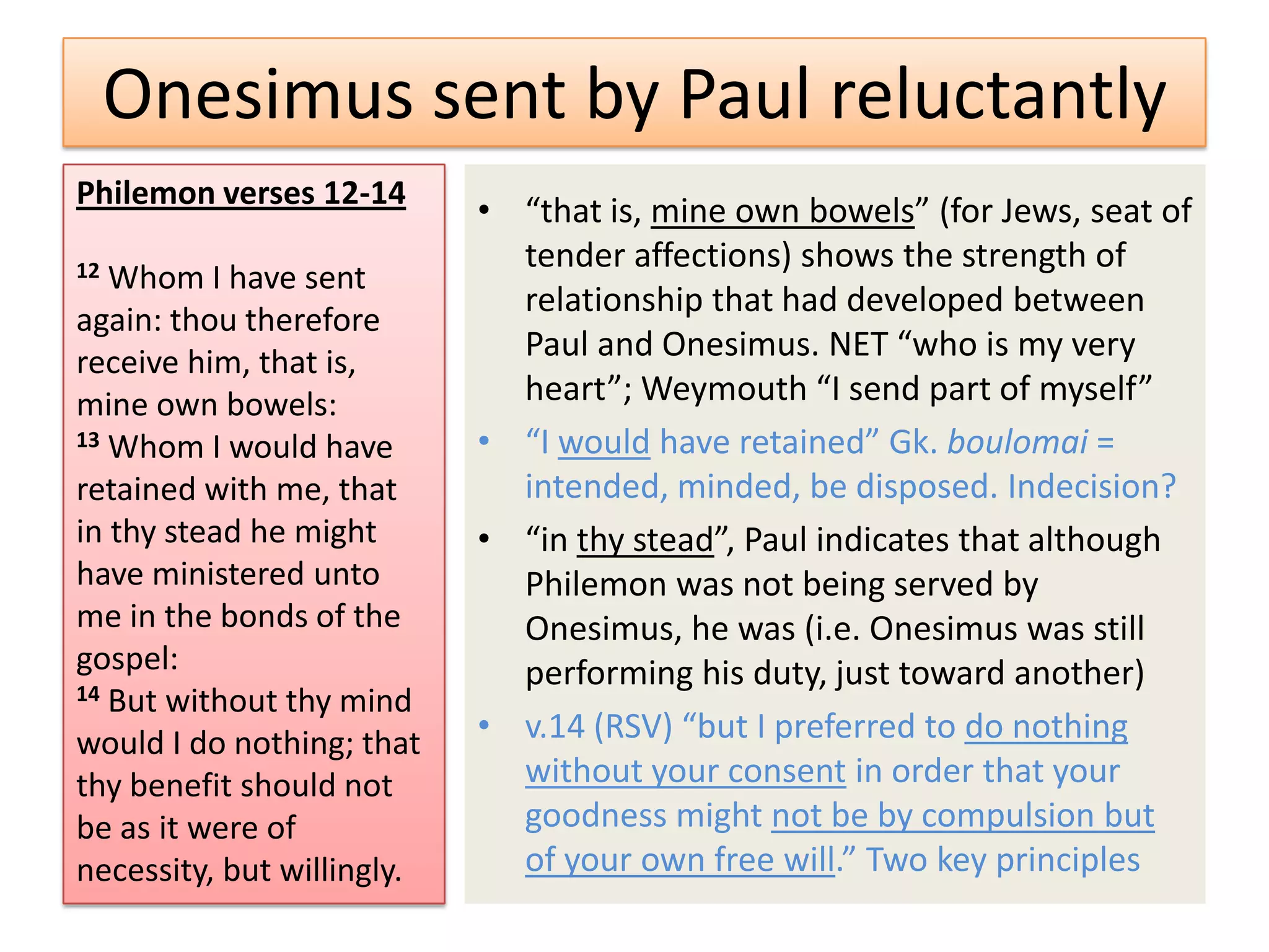 The letter to Philemon - Part 2 | PPTX