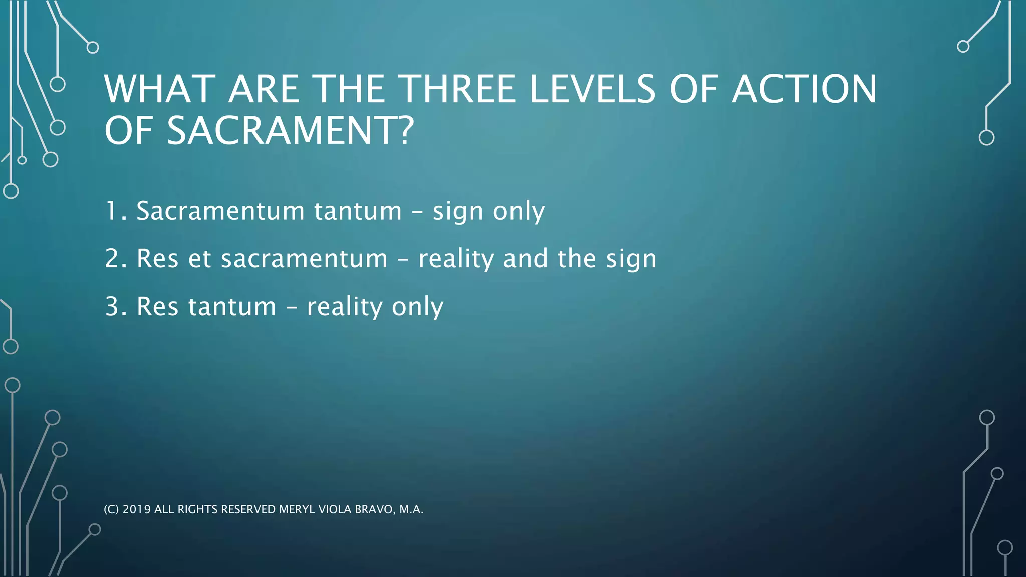 The Level of Action of Sacrament by Meryl Viola Bravo, M.A. | POTX