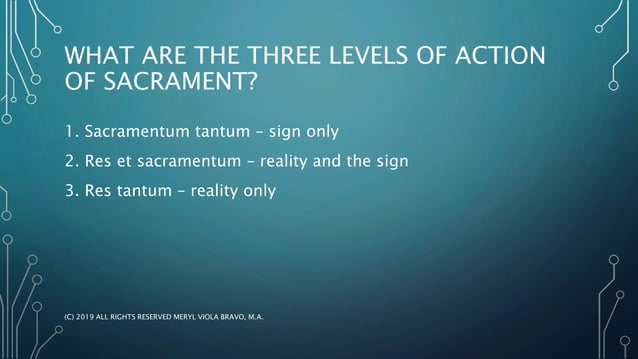 The Level of Action of Sacrament by Meryl Viola Bravo, M.A. | POTX