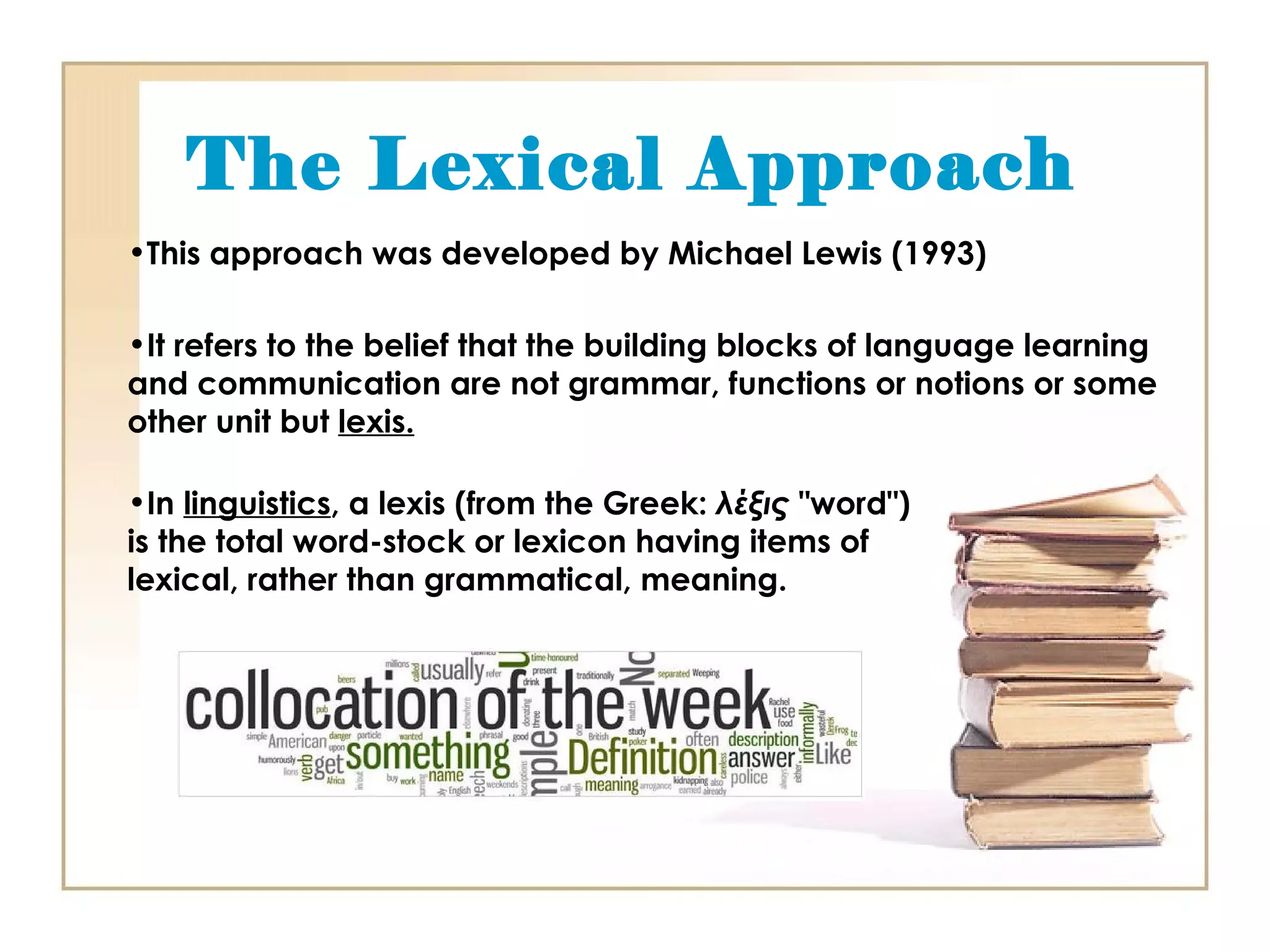 The lexical approach | PPT