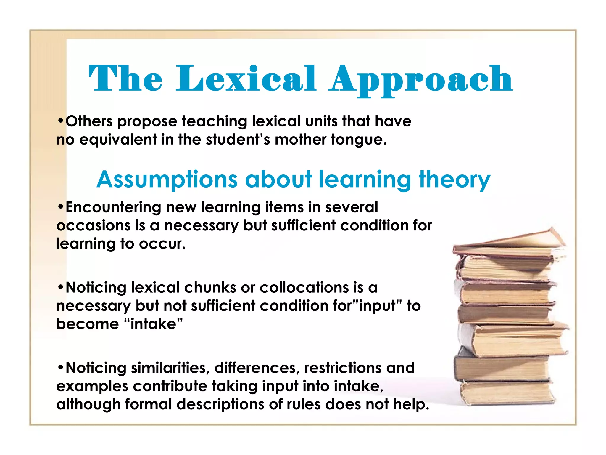 The lexical approach | PPT