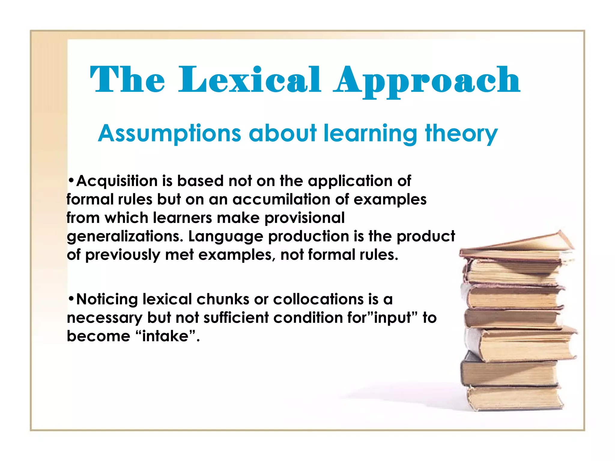 The lexical approach | PPT