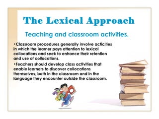 The lexical approach | PPT