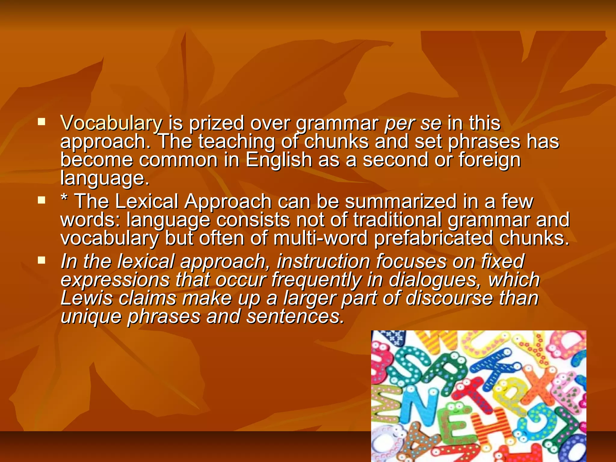 The lexical approach | PPT