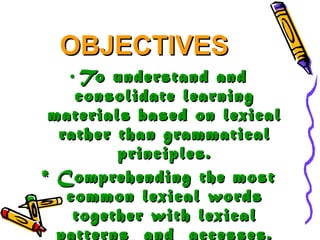 The lexical approach | PPT