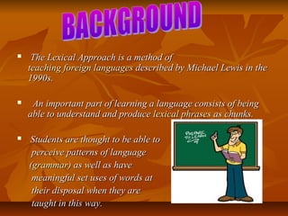 The lexical approach | PPT