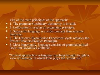 The lexical approach | PPT