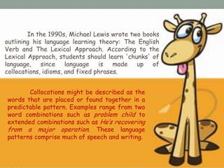 The Lexical Approach | PPT