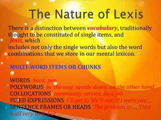 The Lexical Approach | PPT