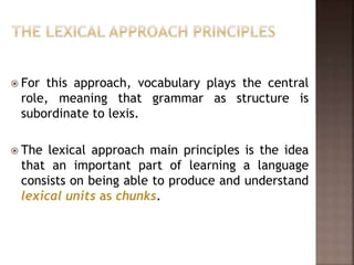 The lexical approach | PPTX