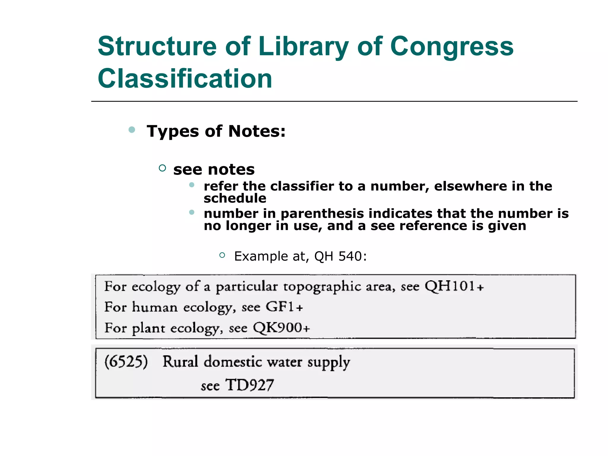 The Library of Congress Classification | PPT