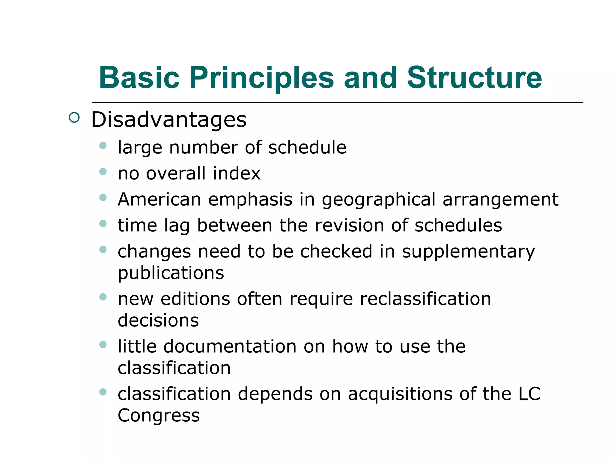 The Library of Congress Classification | PPT