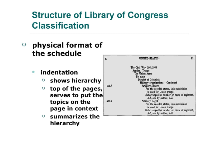 The Library of Congress Classification | PPT | Science