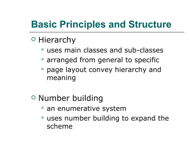 The Library of Congress Classification | PPT | Science