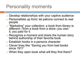 The library personality | PPT