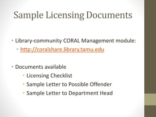 The licensing lifecycle: from negotiation to compliance | PPTX | Email | Internet