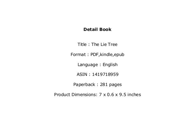 The lie tree book summary - bdahype