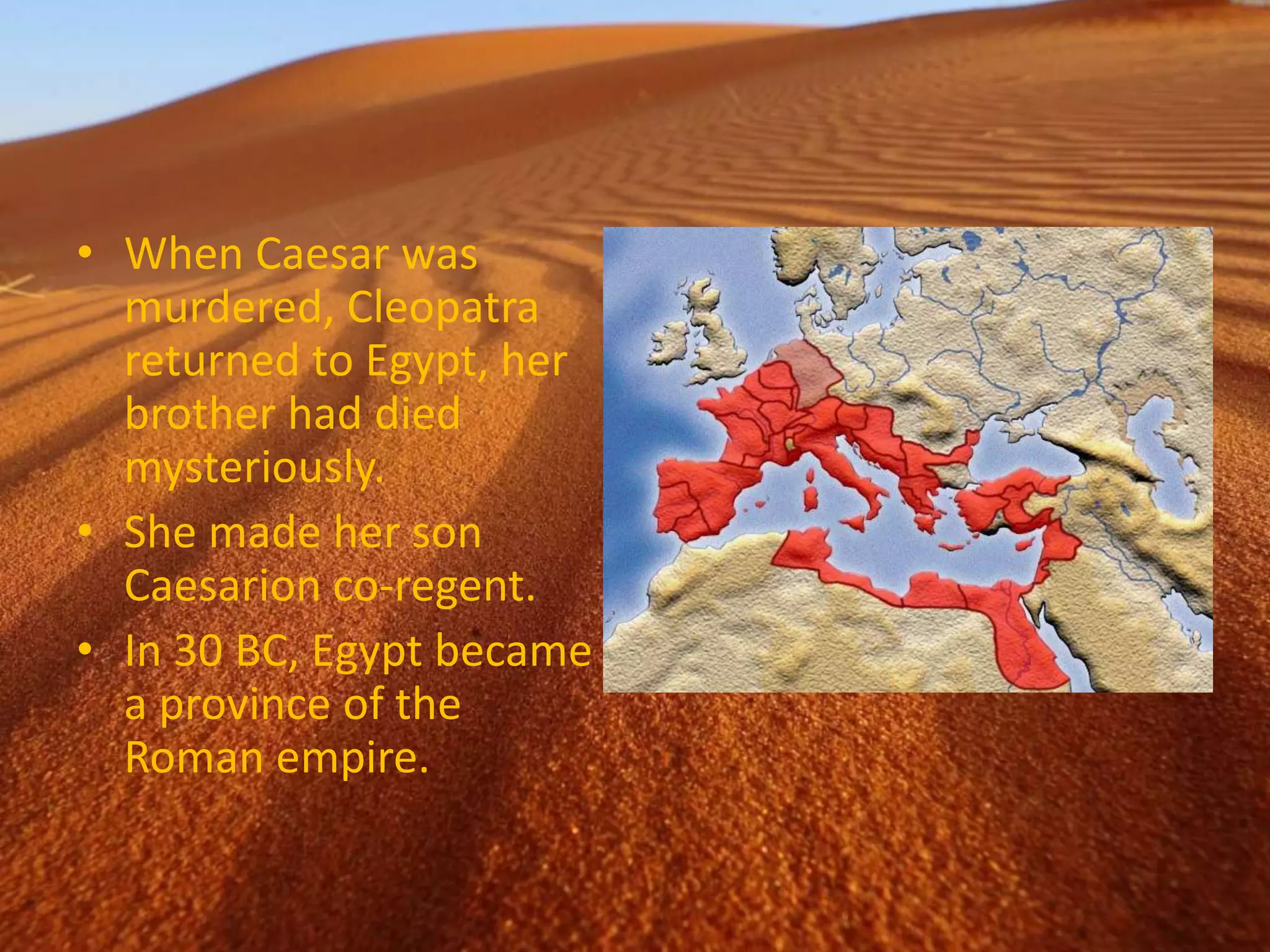 The life and death of cleopatra | PPTX