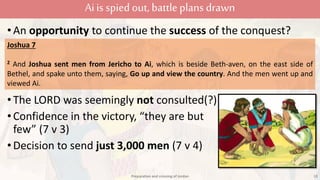 Joshua - Jericho and Ai | PPTX