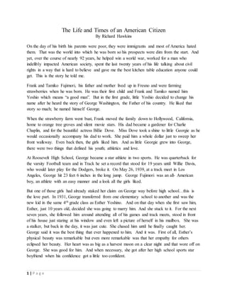 The Life and Times of an American Citizen | PDF