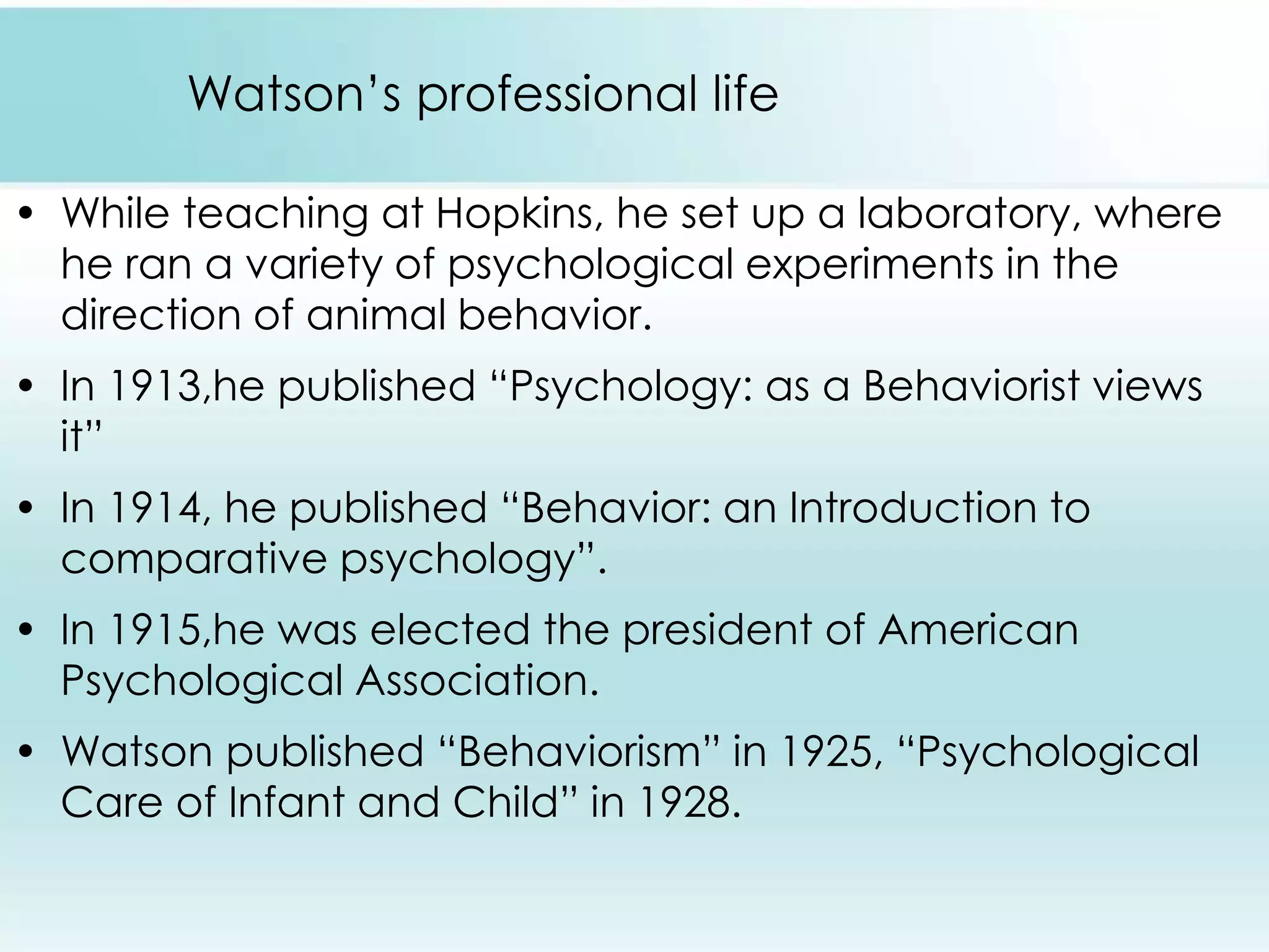 The life and times of watson | PPTX