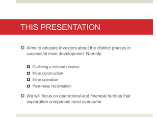 Phase by Phase About Gold Mines | PPTX | Geology | Science