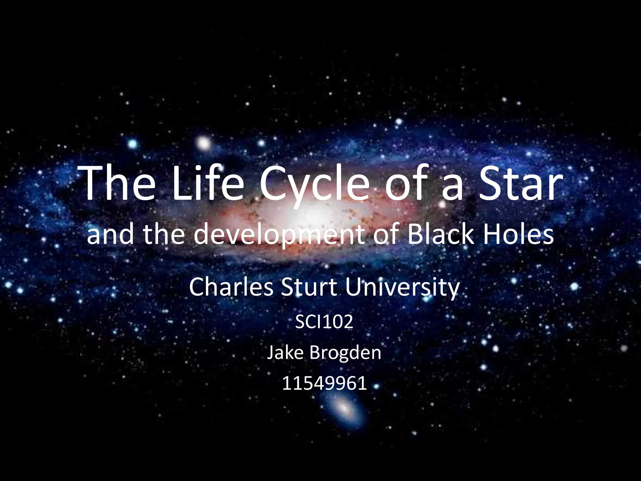 The Life Cycle of a Star | PPTX