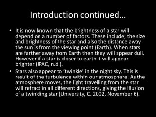 The Life Cycle of a Star | PPTX