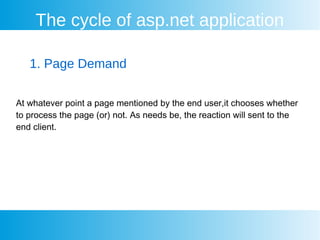 The life cycle of dot net application | ODP