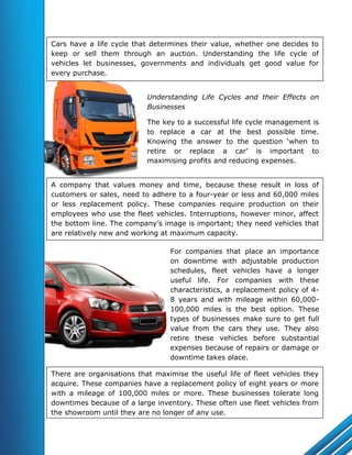 The Life Cycle of Government Fleet Vehicles | PDF