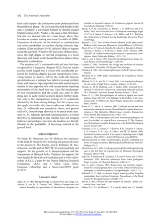 The Life of Dead Ant: The Expression of an adaptive Extended Phenotype ...