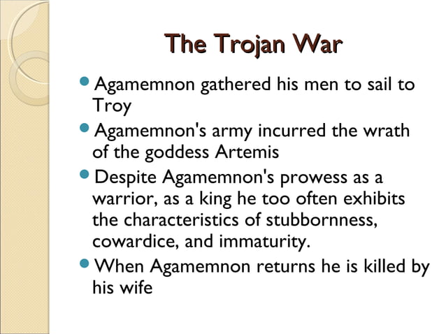 The life of agamemnon | PPT