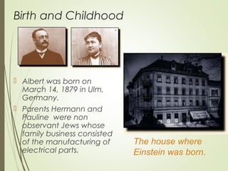The life of albert einstein ppt | PPT