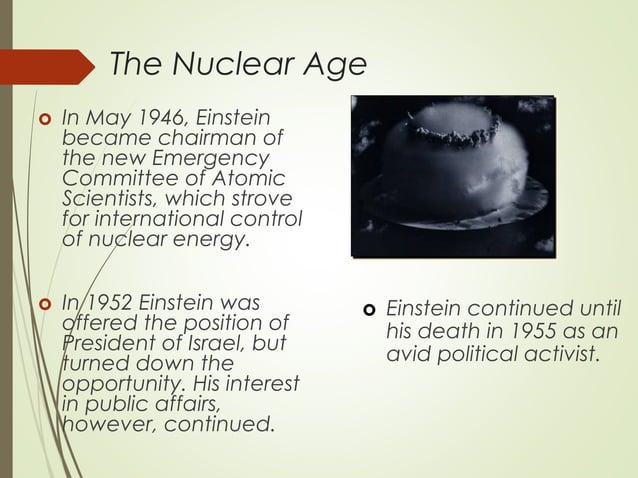 The life of albert einstein ppt | PPT