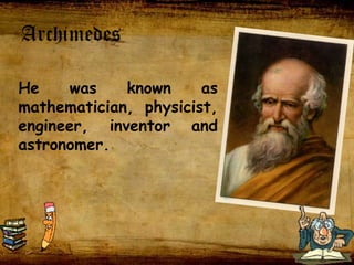 The life of archimedes and his inventions | PPTX