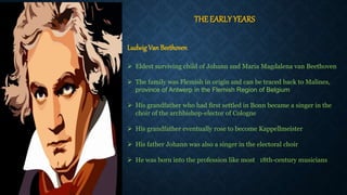 The life of Ludwig Van Beethoven | PPTX