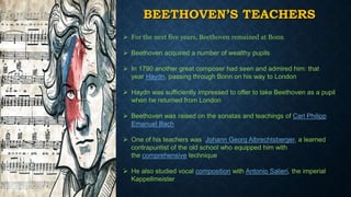 The life of Ludwig Van Beethoven | PPTX