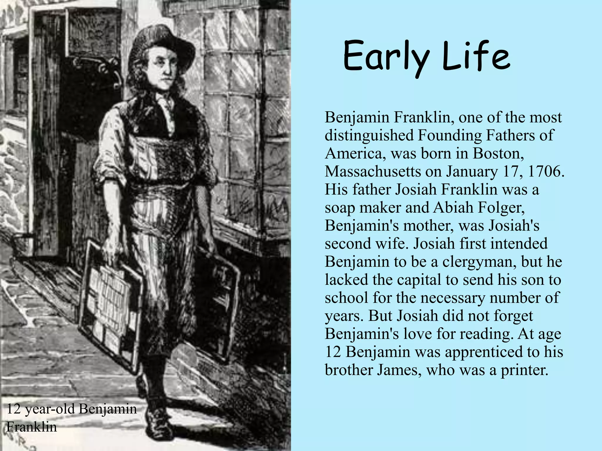 The life of benjamin franklin | PPTX