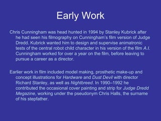 The Life of Chris Cunningham | PPT