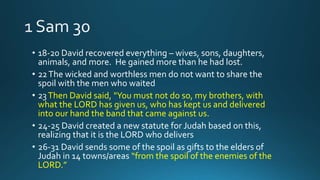 The life of david week 5 | PPTX