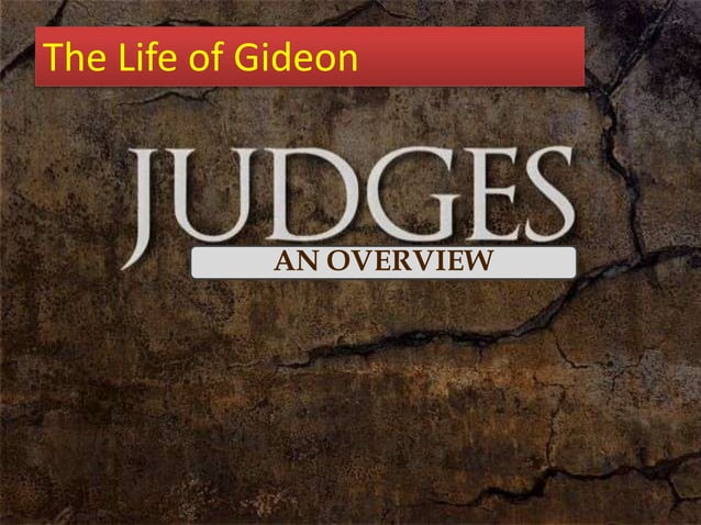 Dr. Pothana's Meditation on "The life of gideon" | PPT