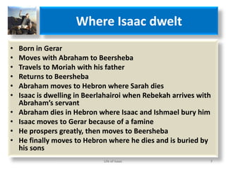 The life of isaac part 1 | PPTX