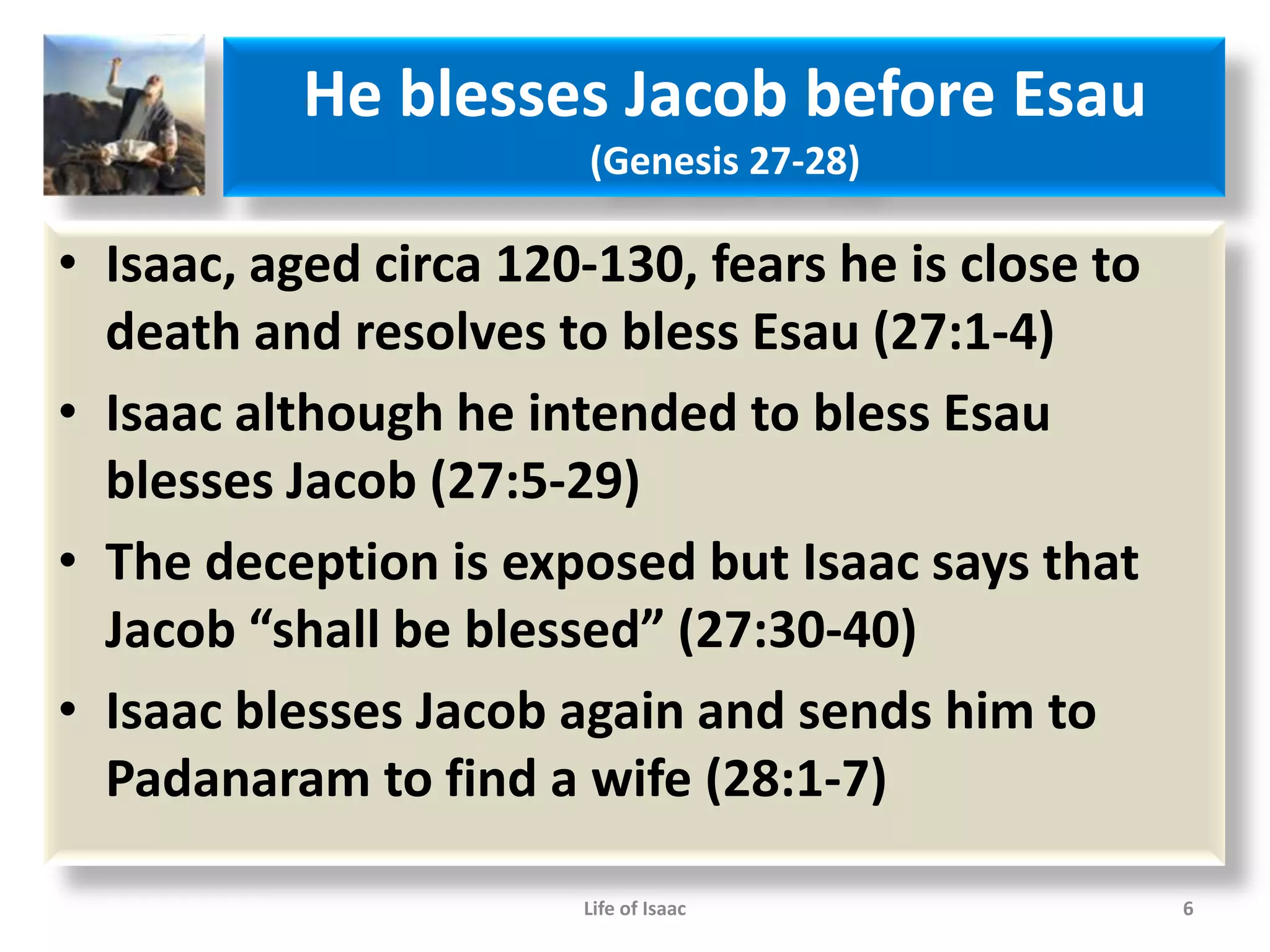 The life of isaac part 2 | PPTX