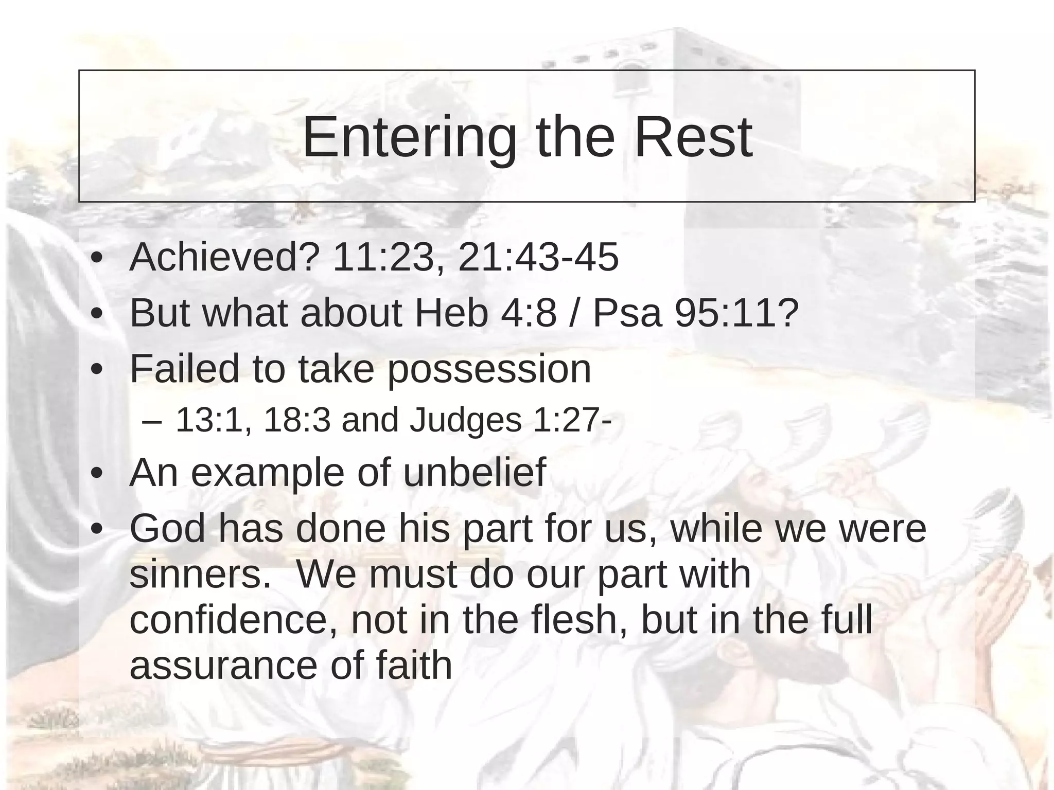 The life of joshua | PPT