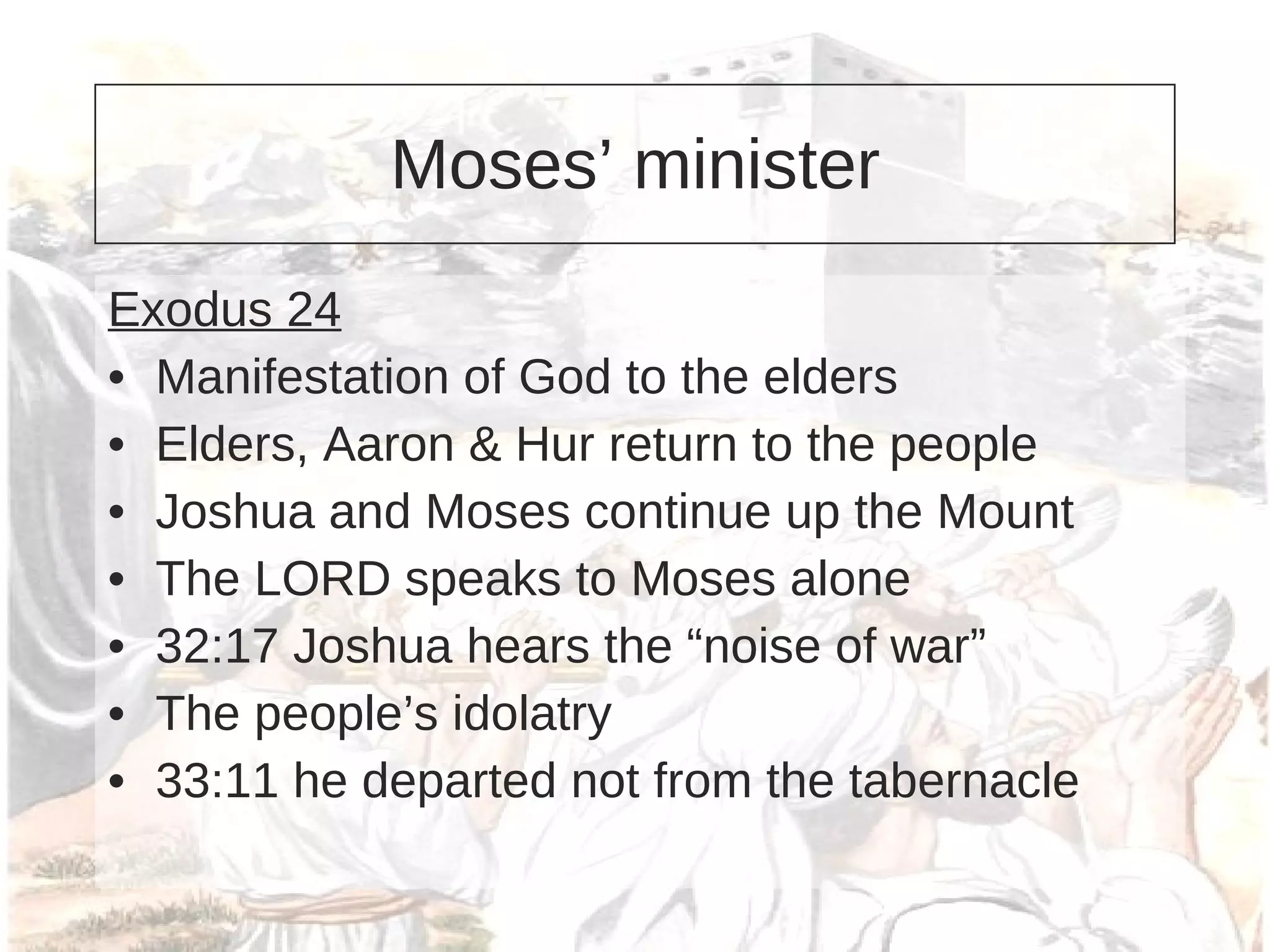 The life of joshua | PPT