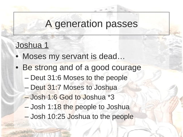 The life of joshua | PPT