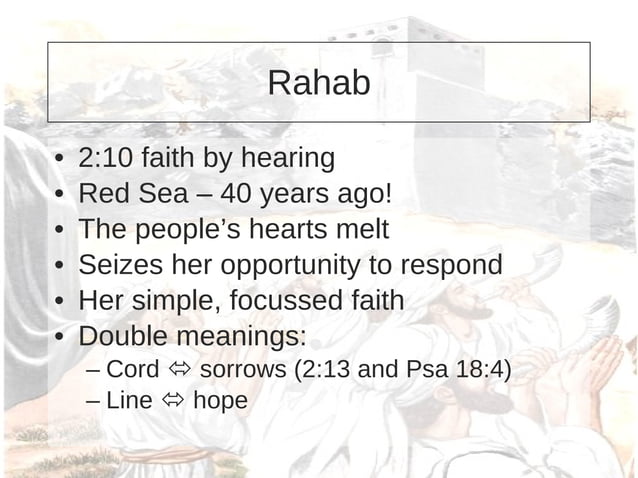 The life of joshua | PPT