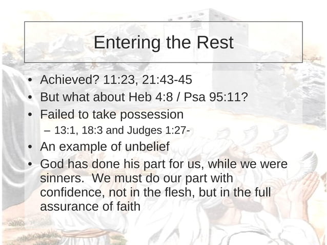 The life of joshua | PPT